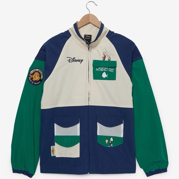 Disney | Jackets & Coats | Disney A Goofy Movie Color Block Fishing ...